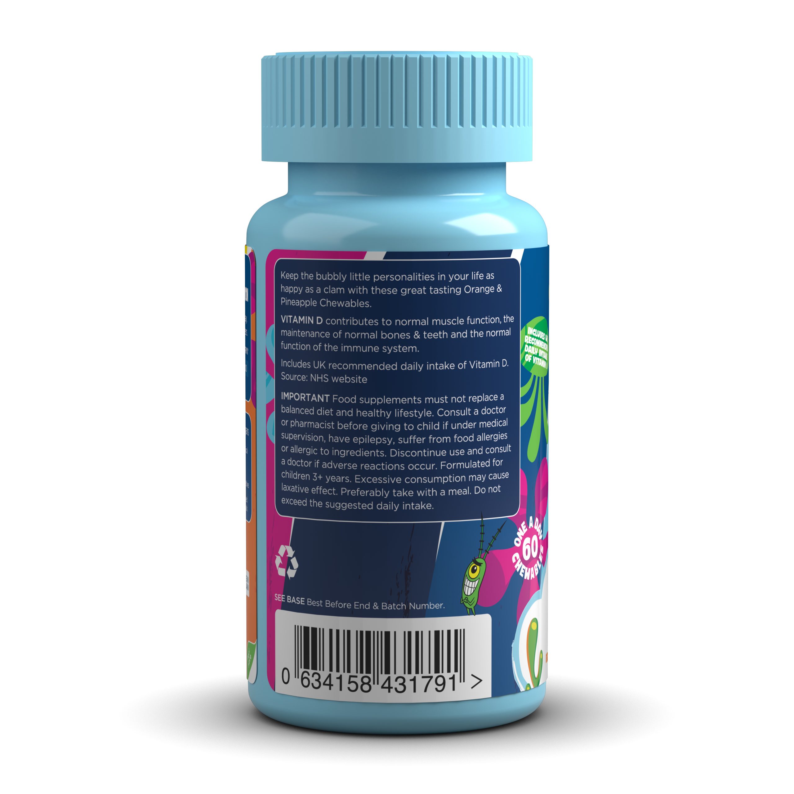 SpongeBob SquarePants Vitamin D Chewables | Parkacre